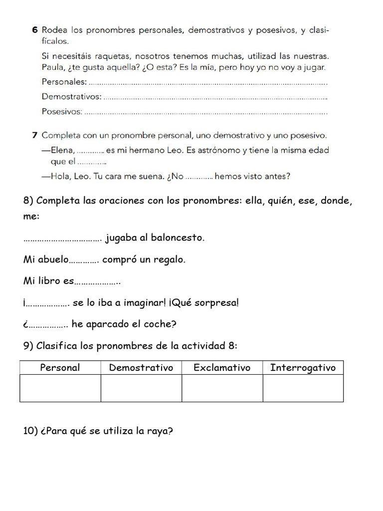 Para El Examen Lengua UD 7 | PDF