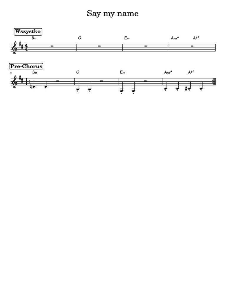Say My Name | PDF