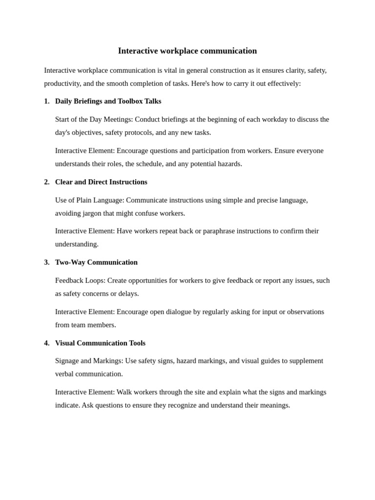 Unit 1 Carry Out Interactive Workplace Communication | PDF