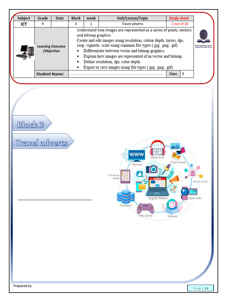 G9_Block 3_Week 1_ WS2_Image types | PDF
