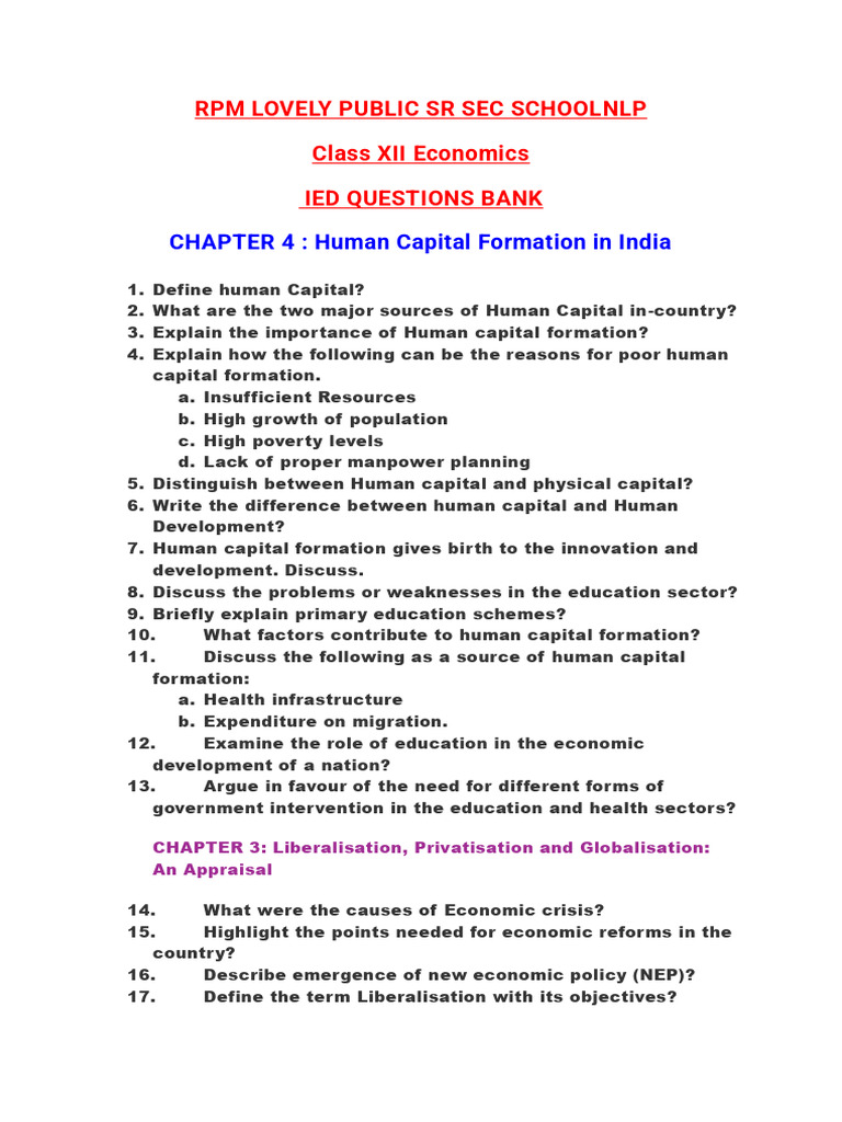 Ied Questions Bank | PDF