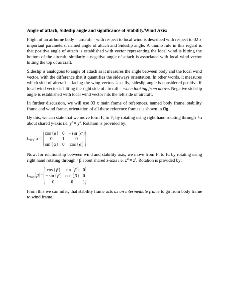 Angle of Attach - Doc1 | PDF