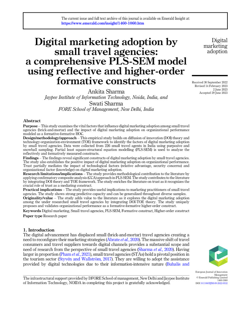 European Journal PLS Analysis Paper | PDF