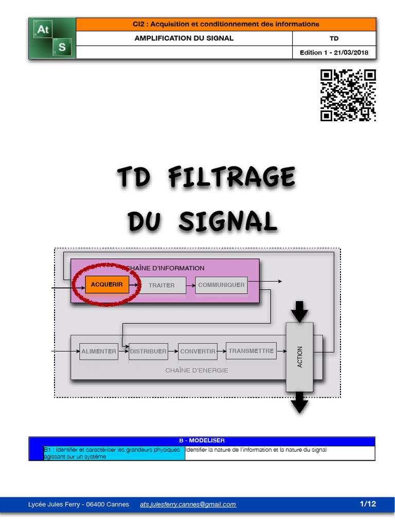TD Filtrage | PDF