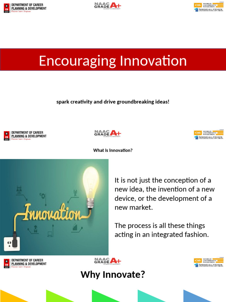 Encouraging Innovation | PDF