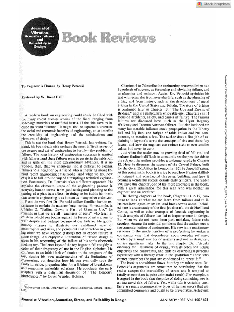 To Engineer Is Human 1u1fs6jxc9 | PDF