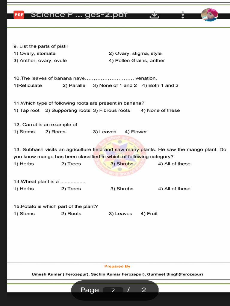 Science Practice Sheet 3-Pages-2.PDF - Google Drive 2 | PDF