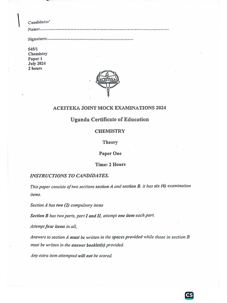 Aceiteka Uce Chm1 | PDF