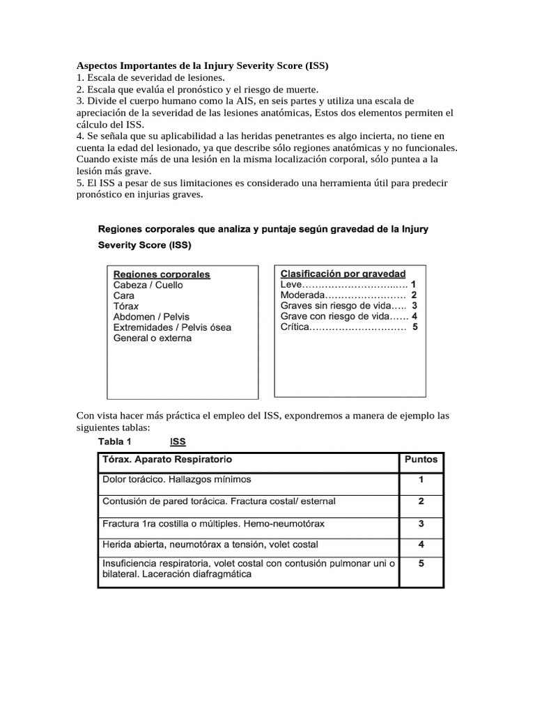 ISS - Injury Severity Score | PDF