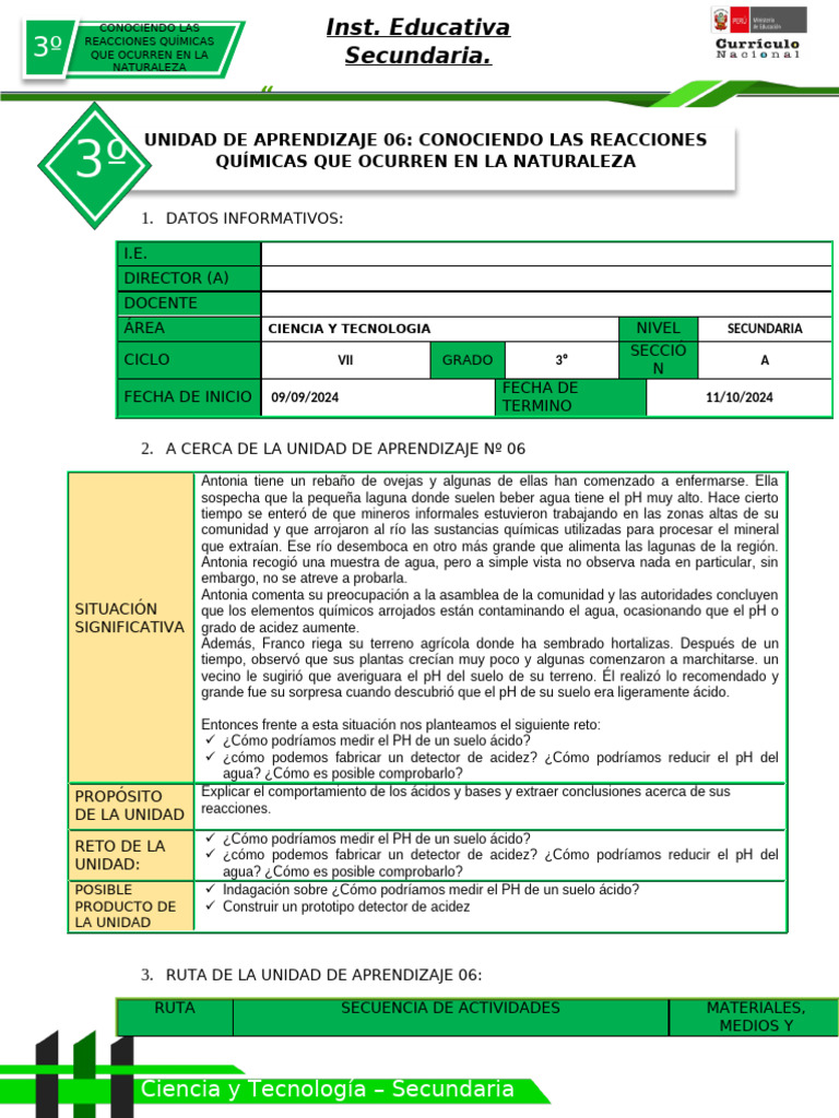 3º Unidad 6 Cyt - 2024 | PDF