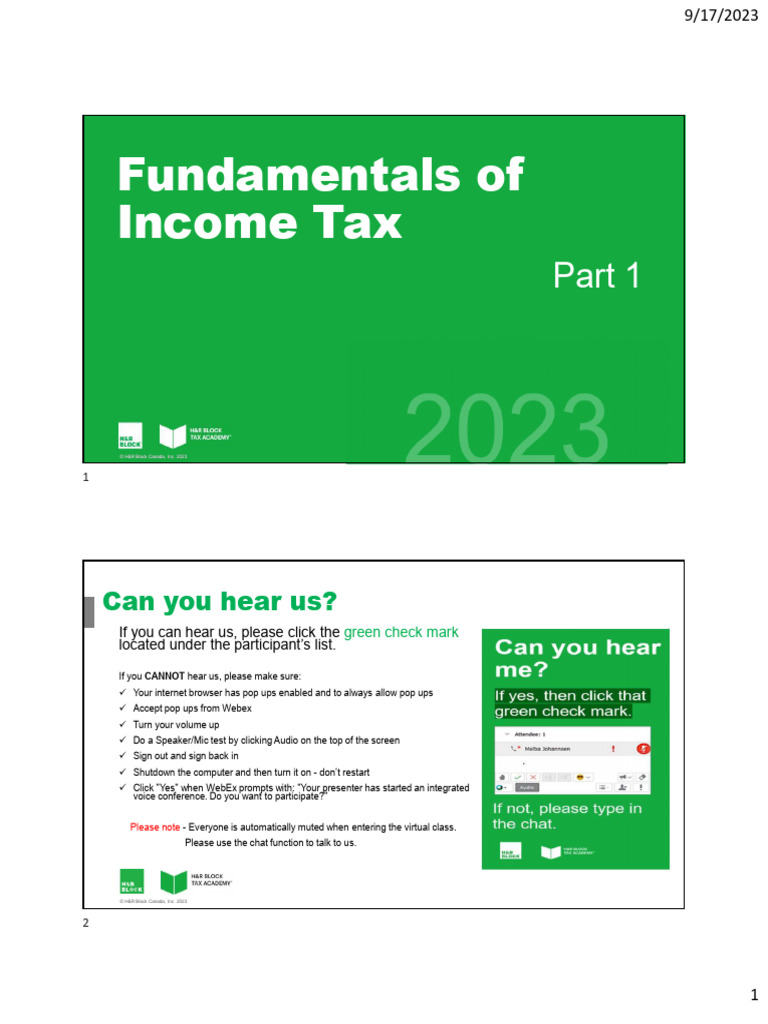 Part 1 - Handout | PDF