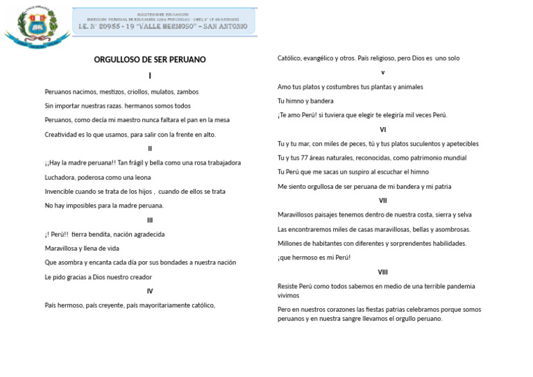 Poema para Declamar | PDF