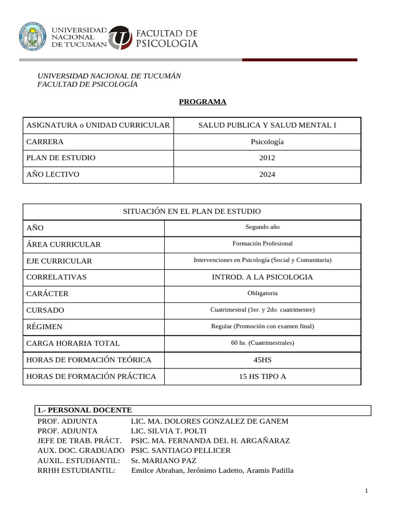 Programas 2024 | PDF