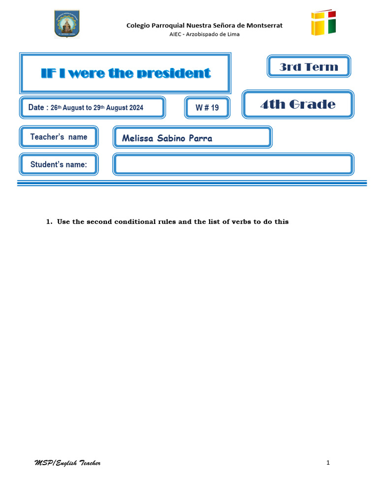 3rd BIM 4th Worksheet 19 MSP | PDF