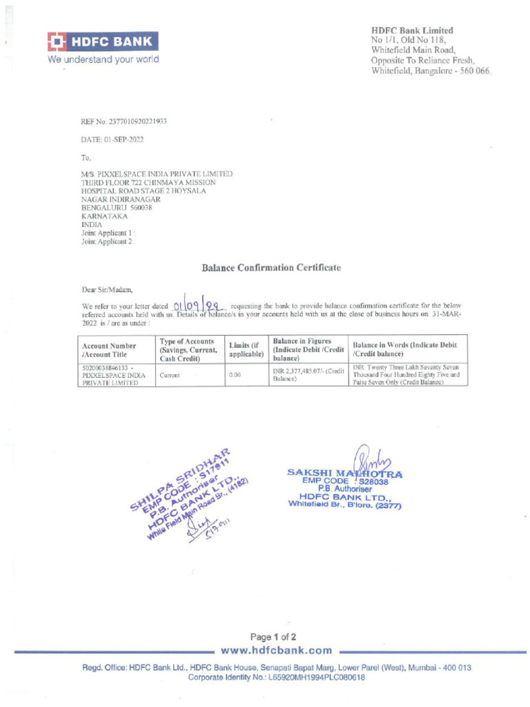 Annexure 8A - HDFC Bank Statement - Apr 21 To Mar 22 - Compressed | PDF