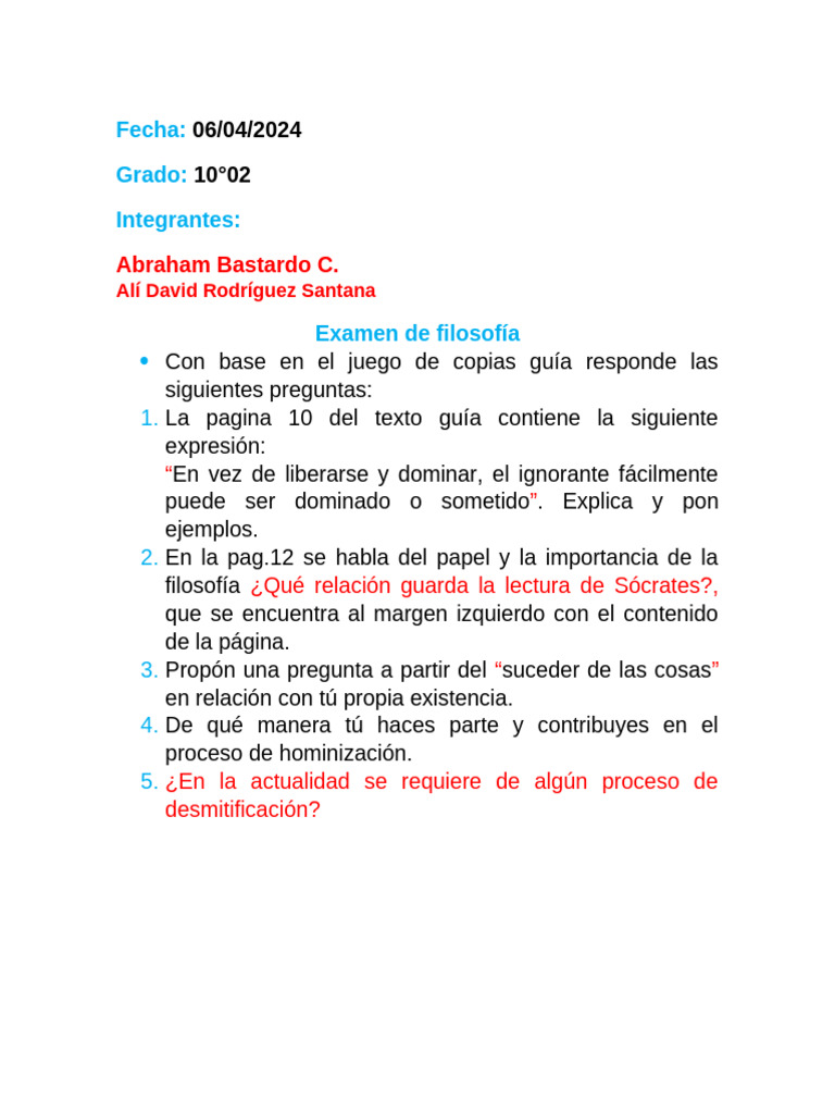 Examen 2 | PDF