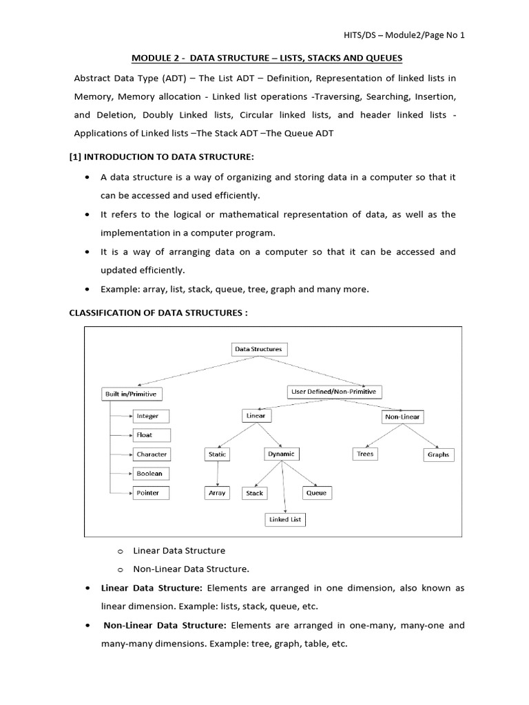 Data Structures Module2 | PDF