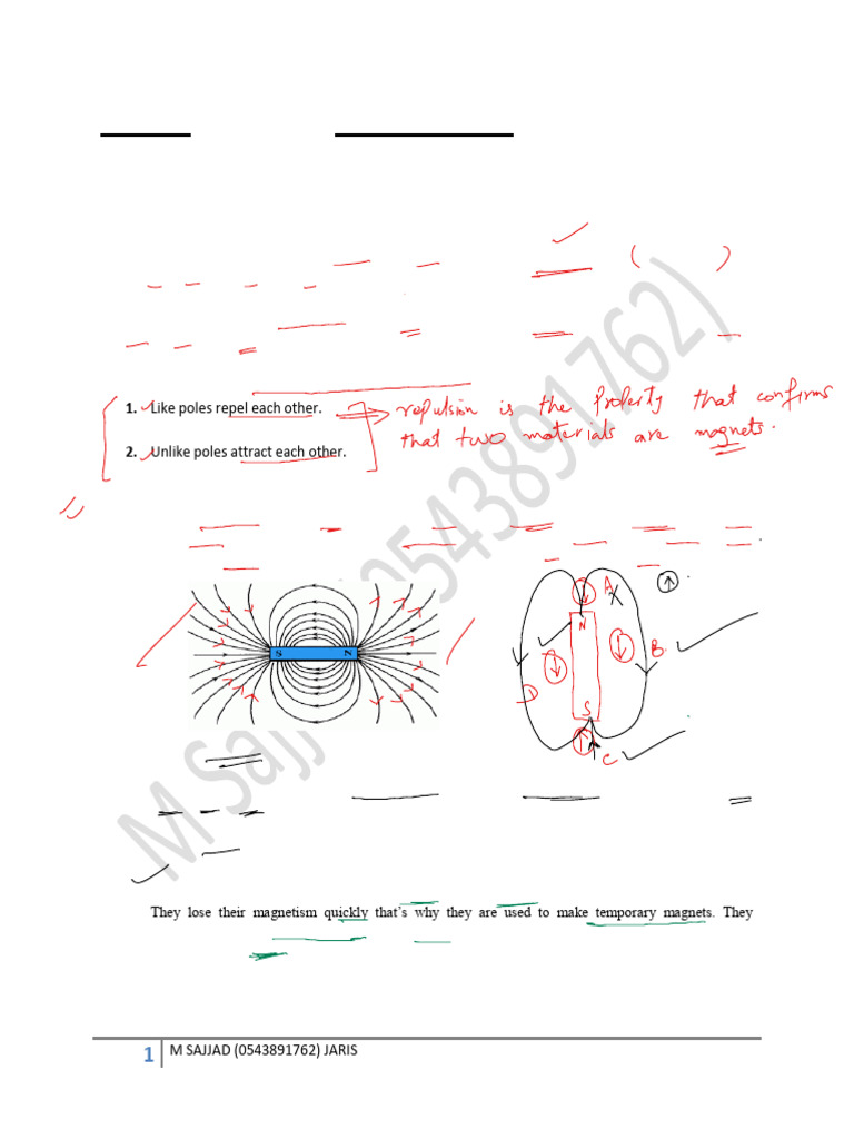 Magnetism & Electricity Basics | PDF | Electromagnetic Induction ...