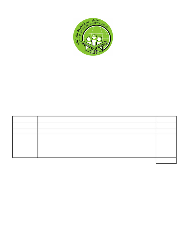 Resit Rasmi Sriti As Sobirin Serdang Jaya | PDF