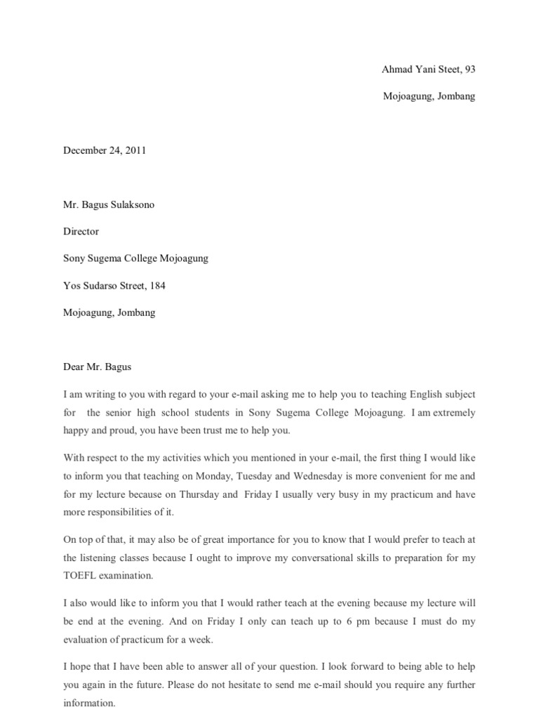 Letter of Giving Information | PDF | Communication | Cognition