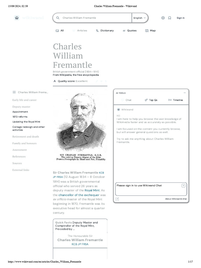 Charles William Fremantle | PDF