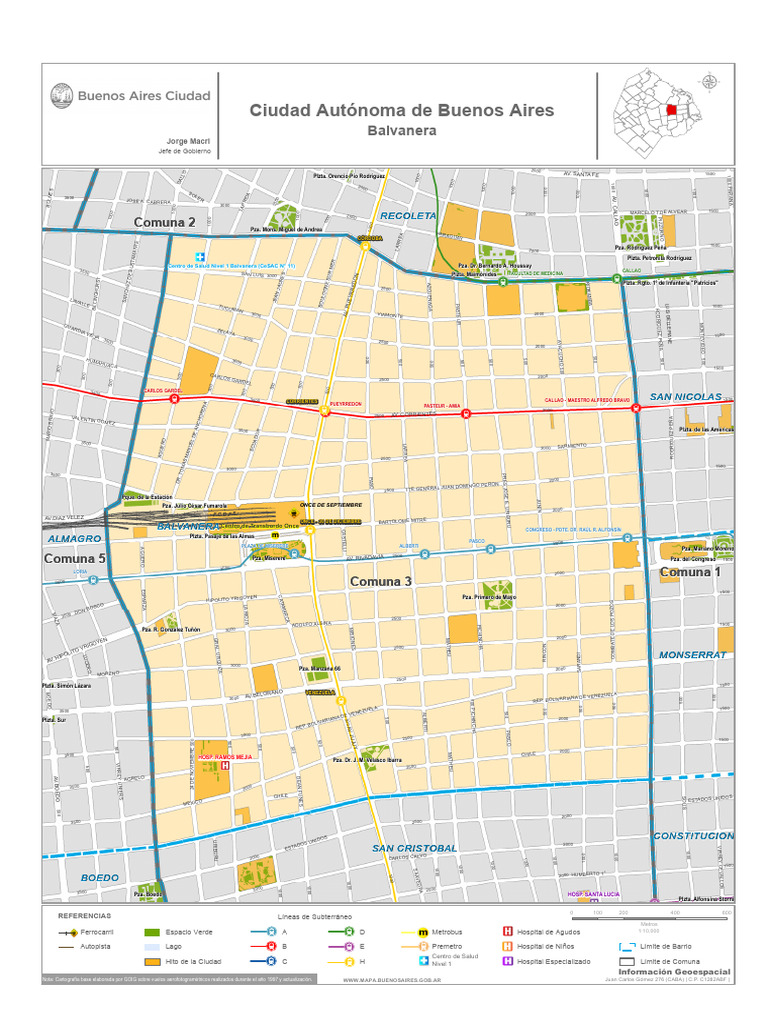 MAPA CIUDAD DE BUENOS AIRES - BARRIO A3 - Balvanera - 0 | PDF