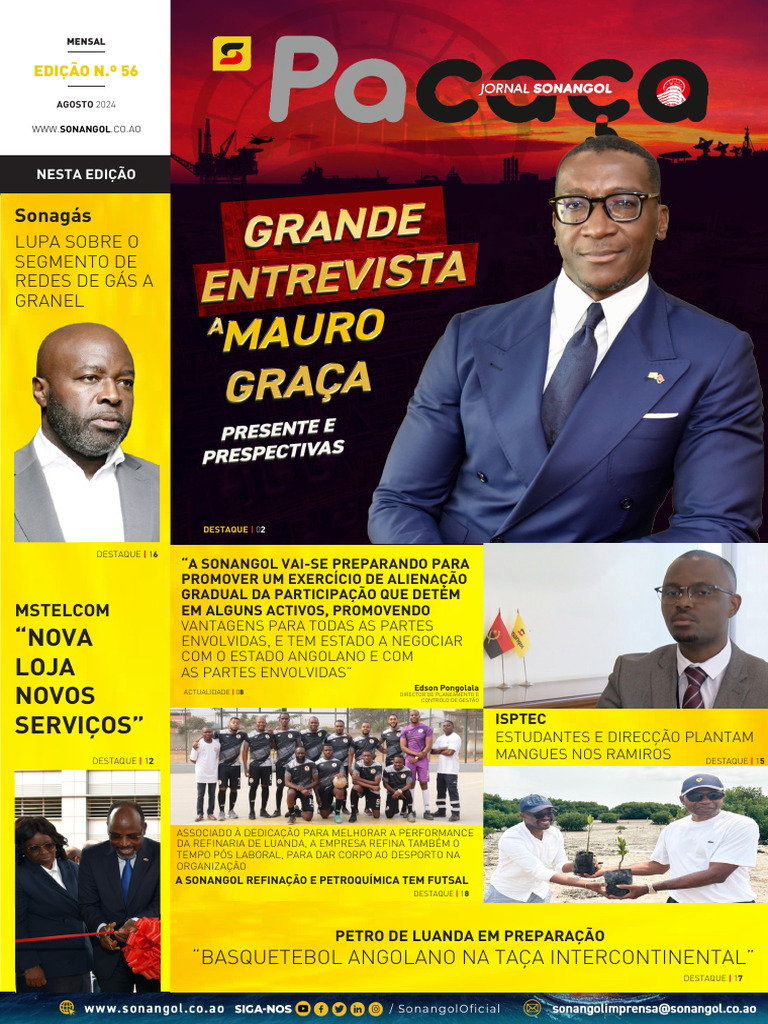 Jornal Sonangol Pacaça - Edição #56 Agosto de 2024 | PDF