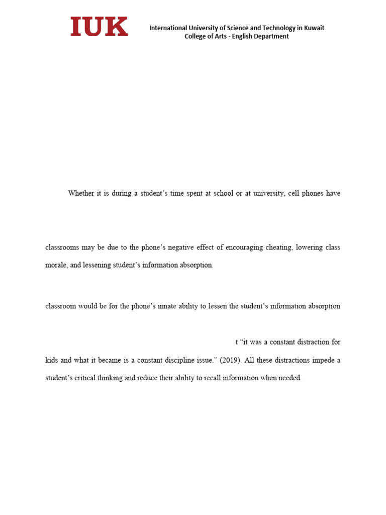 Final Draft Sample 1 | PDF