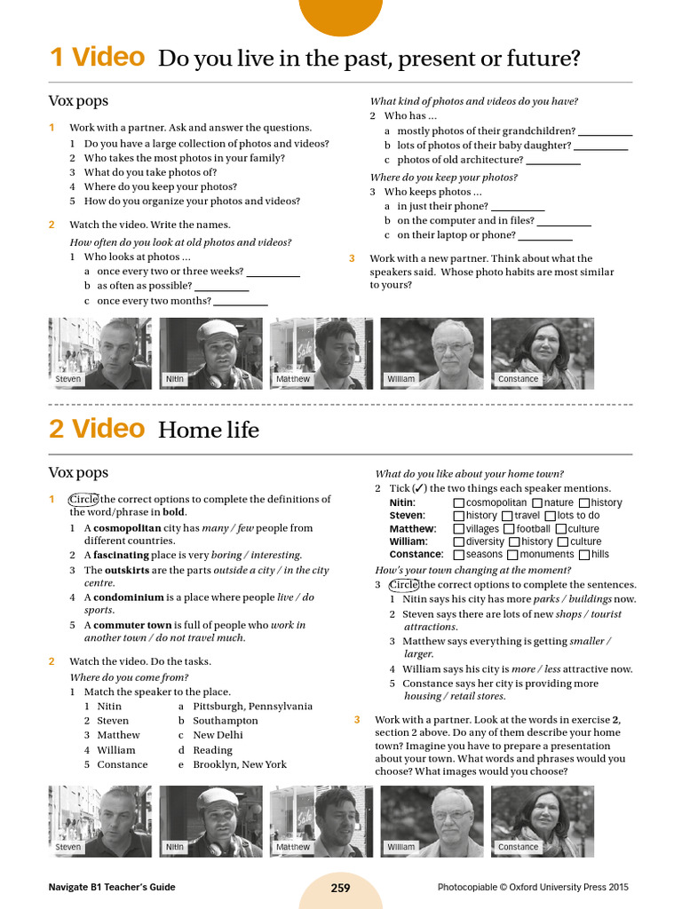 Vox Pops Worksheet 1 and 2 | PDF | Language Arts & Discipline | Foreign ...