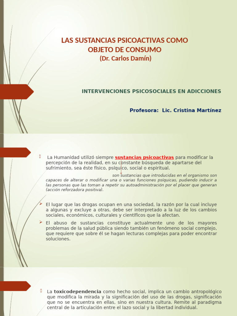 Las Sustancias Psicoactivas.. | PDF