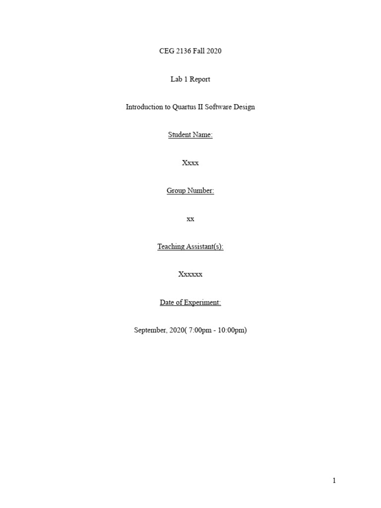 CEG 2136 LAB 1 | PDF