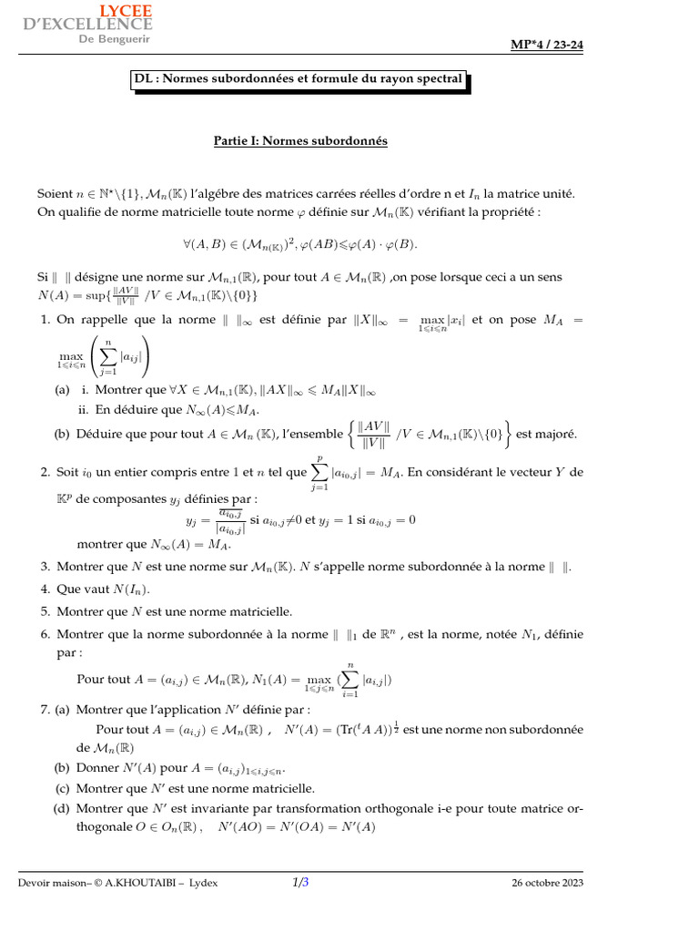 Normes_matricielles | PDF