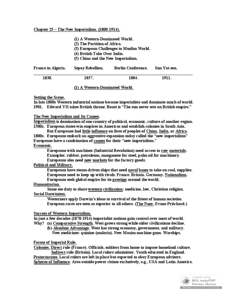 Chapter 25 Notes For Textbook | PDF