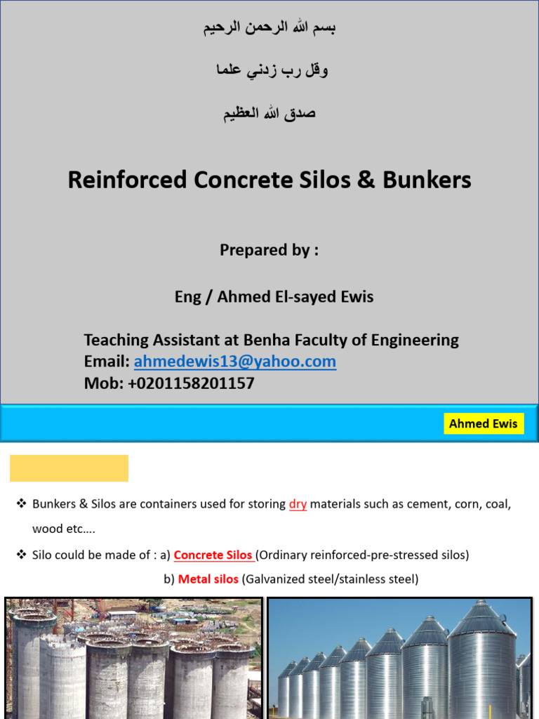 Reinforced Concrete Silos & Bunkers-1 | PDF
