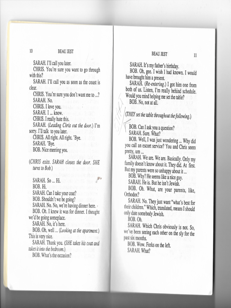 Beau Jest Scene | PDF