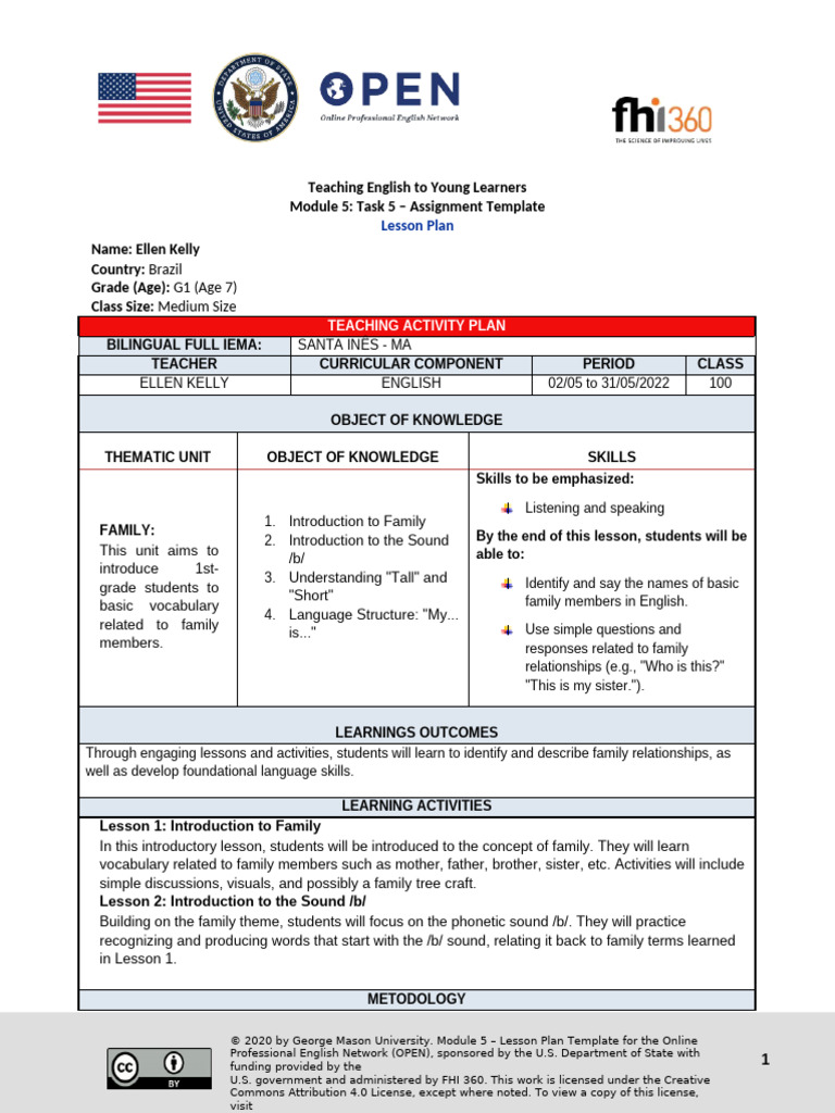 Lesson Plan | PDF | Lesson Plan | English Language