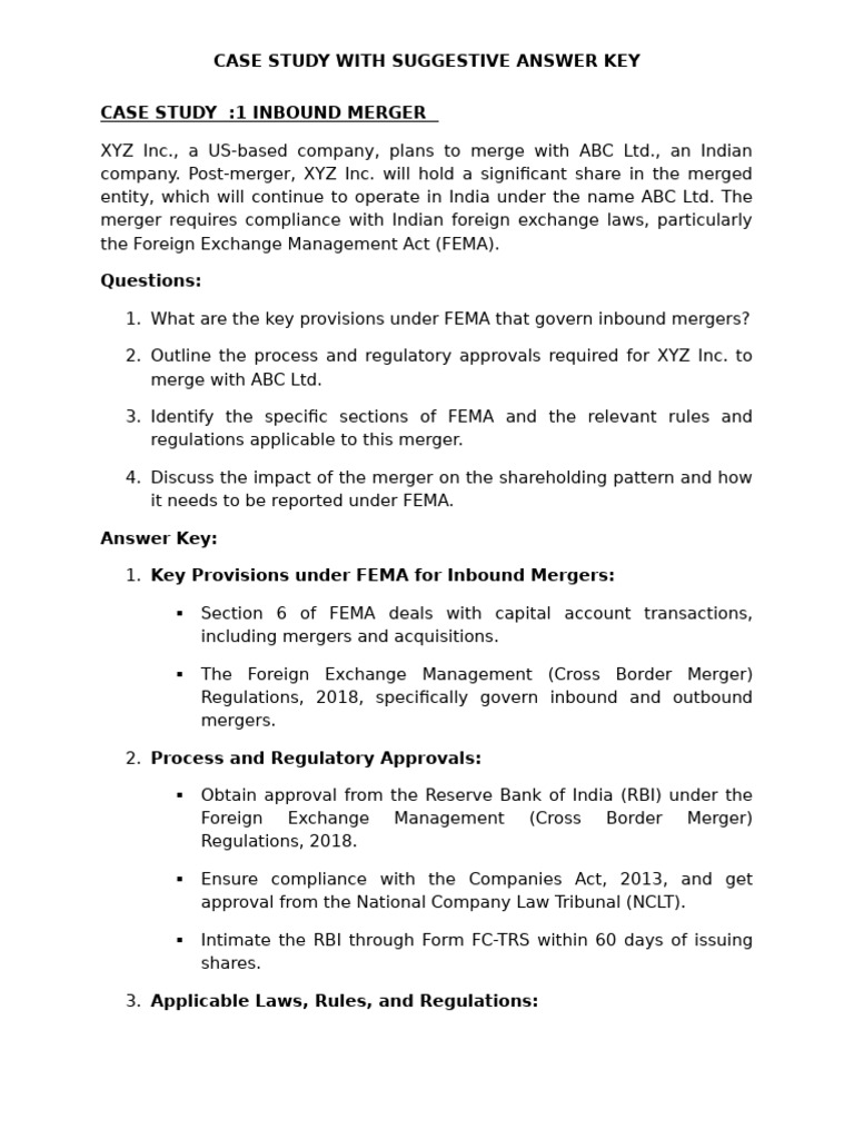 Case Study - With Answer Key FEMA | PDF
