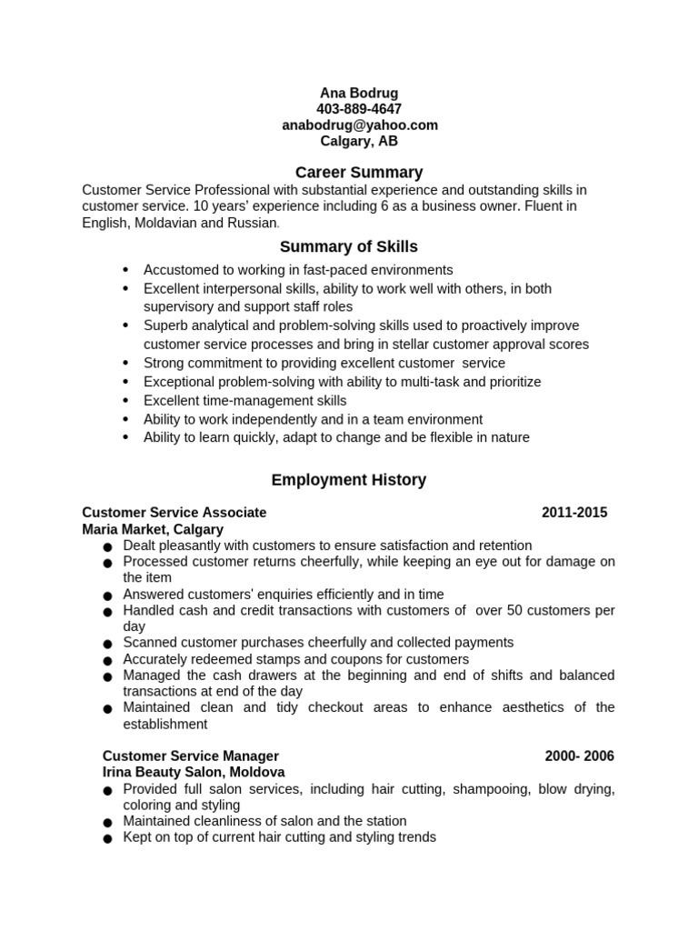 Ana Bodrug Resume-1 | PDF