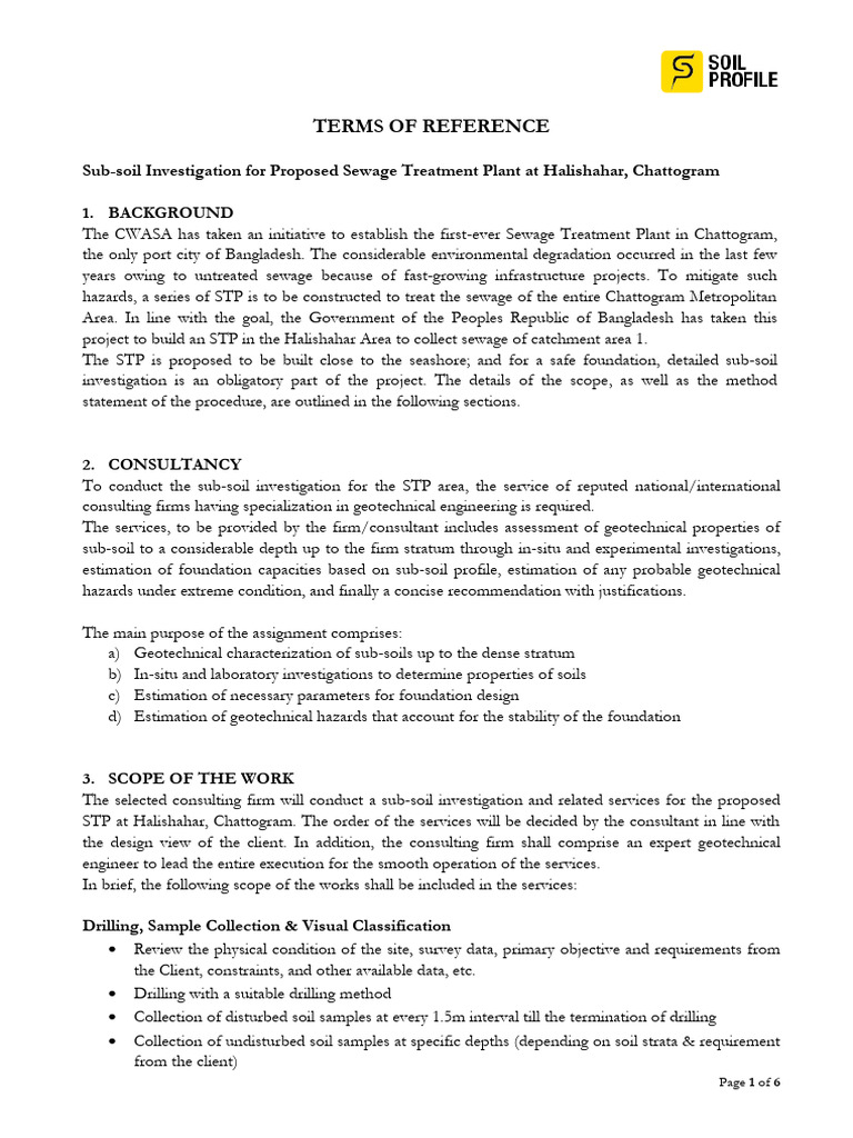 Method Statement_sub soil_Taeyoung | PDF