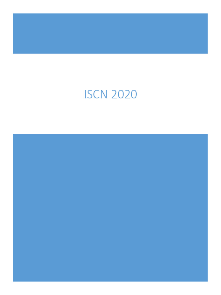 Iscn 2020 (27061) | PDF