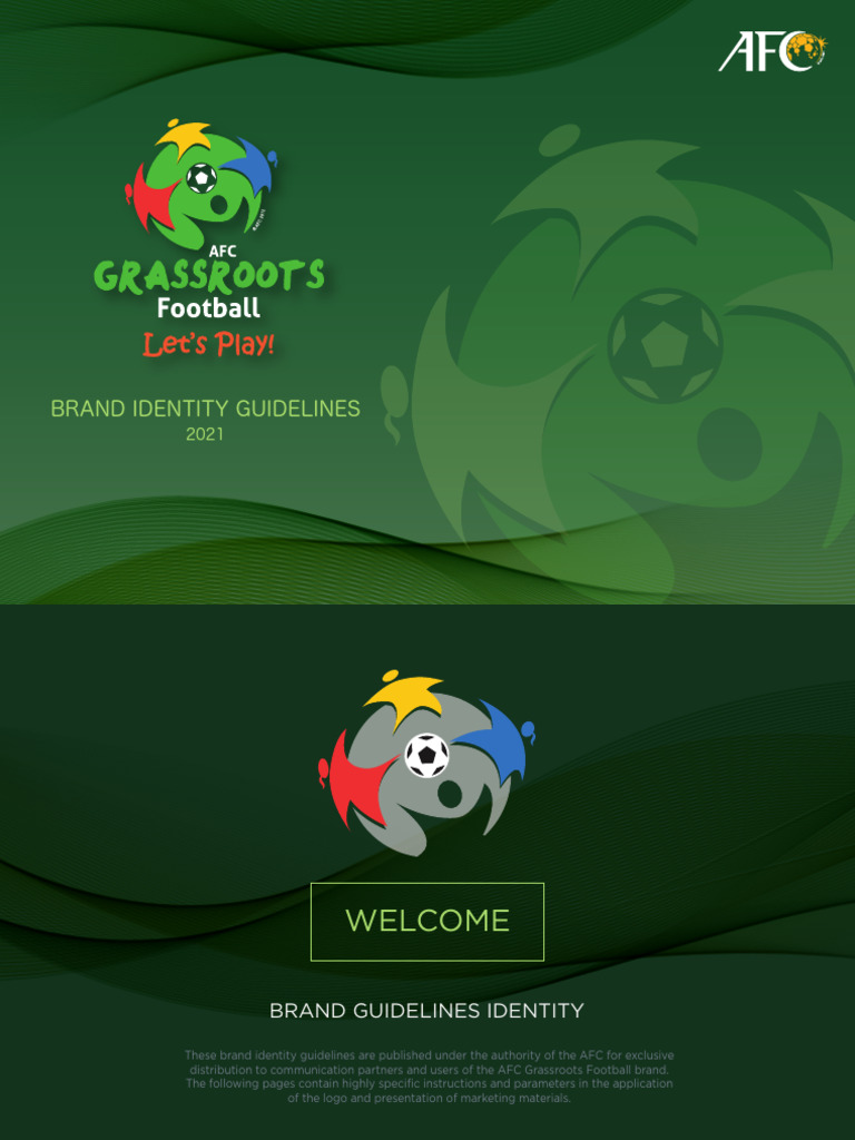 Afc Grassroots Football Brand Identity Guidelines 2021 | PDF