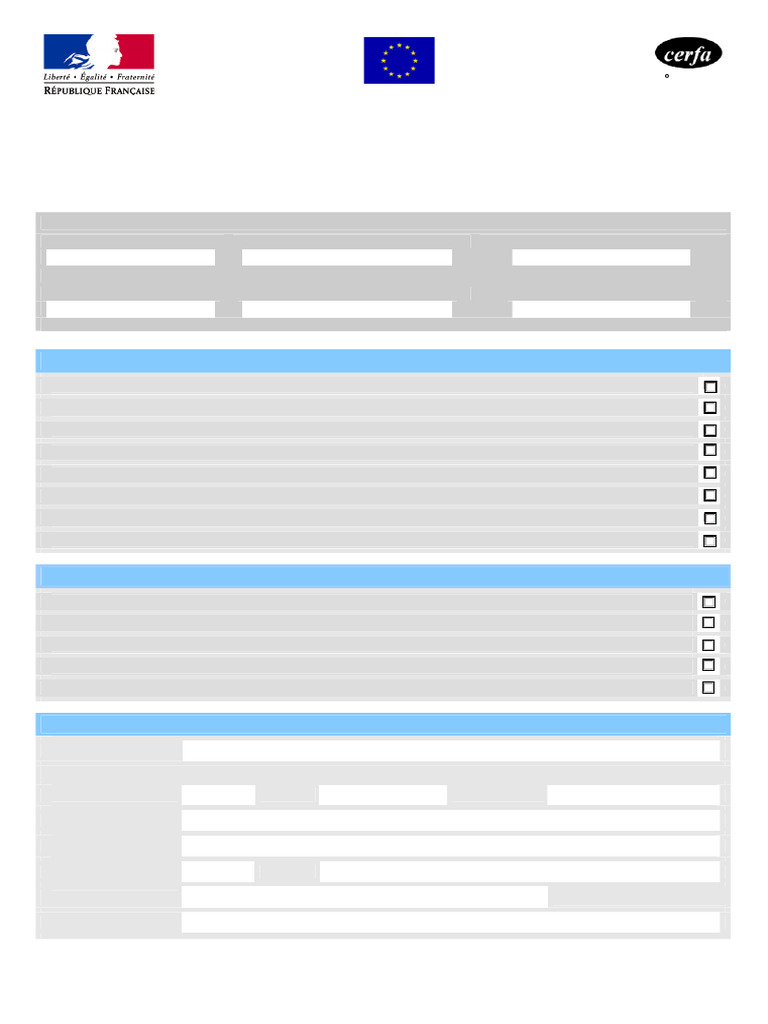 Cerfa 15595-01 | PDF