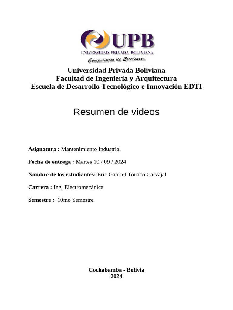 Resumen de Videos Eric Torrico | PDF