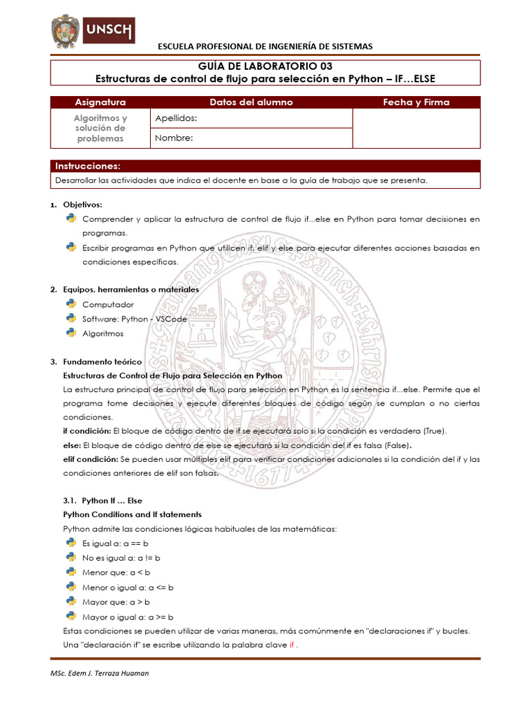 Guia de Laboratorio 03 Algoritmos | PDF