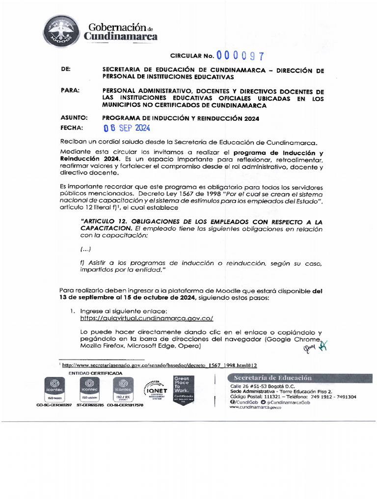 Circular 000097 | PDF