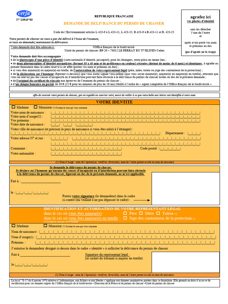 Cerfa 13943-03 | PDF
