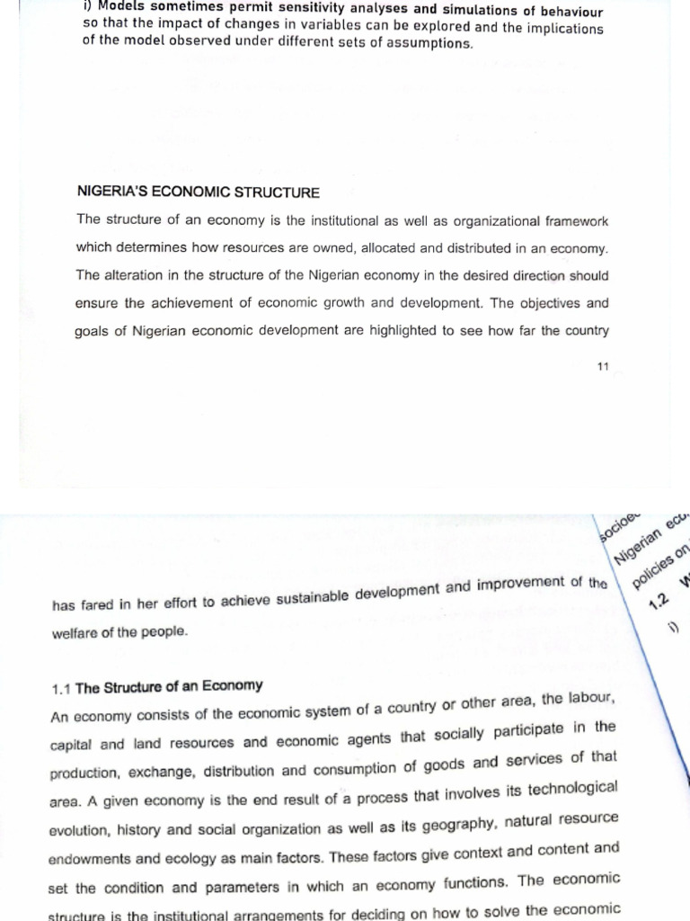 Esm 214 Economic Structure | PDF
