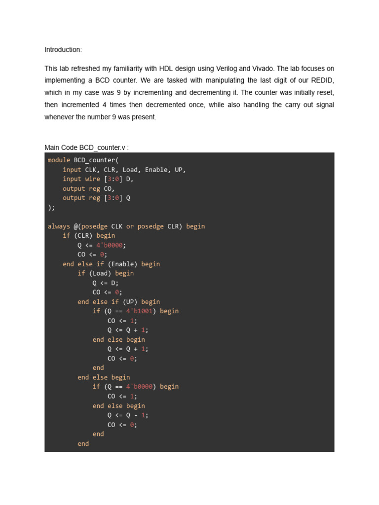 Compe470L-Lab1 Report | PDF