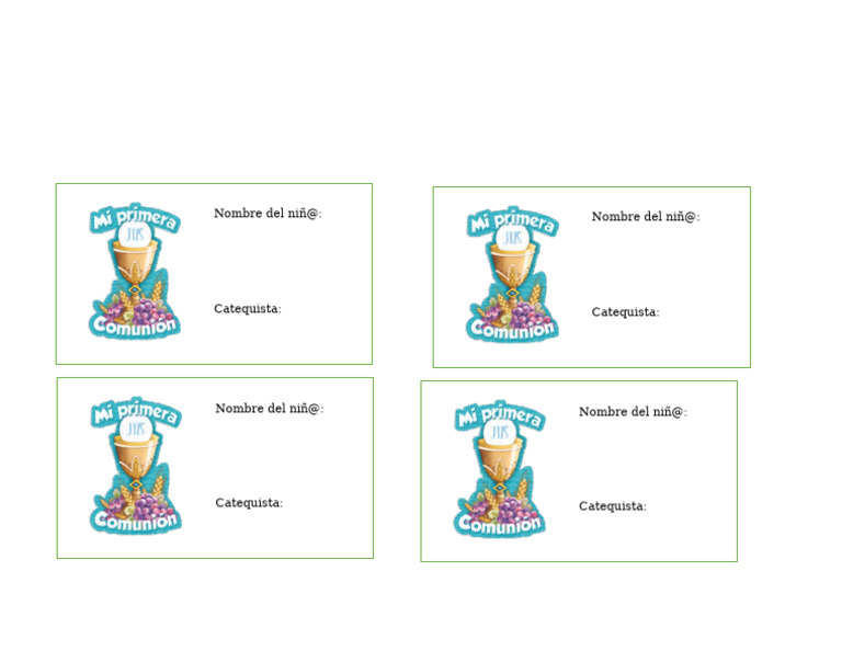 Tarjetas de Cate | PDF