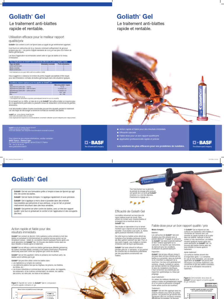 Goliath Gel Fiche Technique | PDF